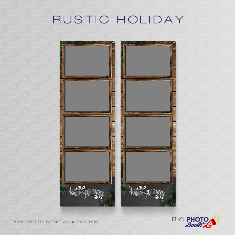 Rustic Holiday – Photoshop PSD Files | Photo Booth Talk