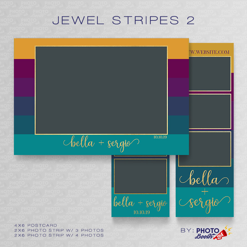 Jewel Stripes 2 – Photoshop PSD Files | Photo Booth Talk