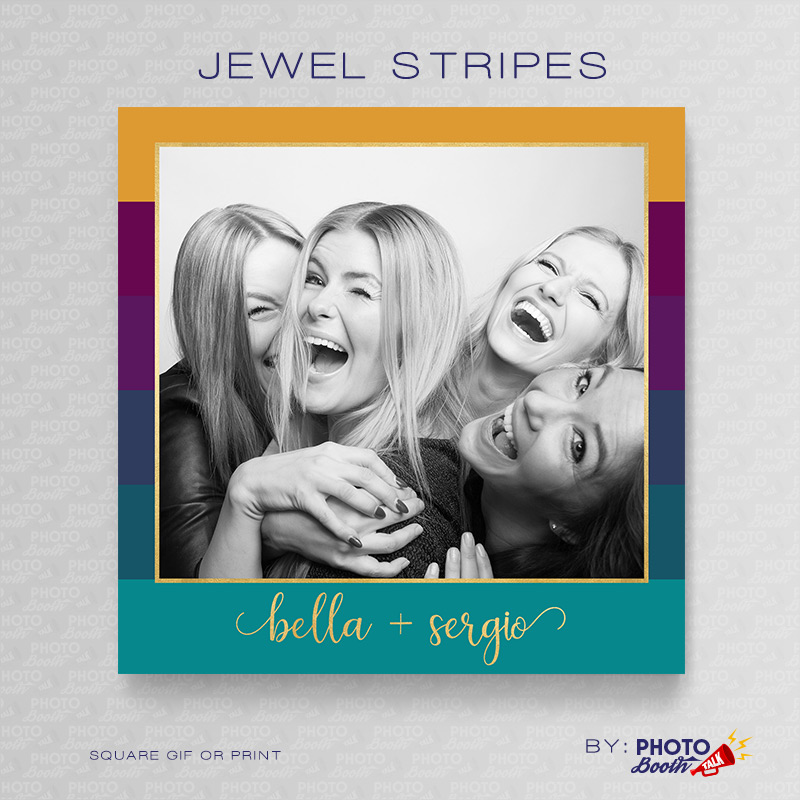 Jewel Stripes – Square – Photoshop PSD Files | Photo Booth Talk