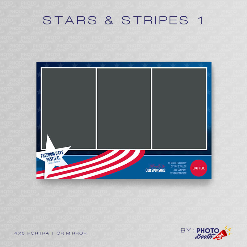 Stars & Stripes 1 – Portrait Mirror – Photoshop PSD Files | Photo Booth ...