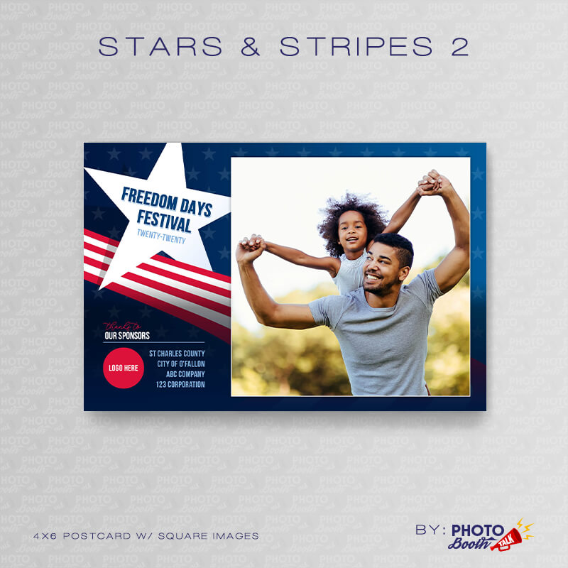 Stars & Stripes – 2 – Square – Photoshop PSD Files | Photo Booth Talk