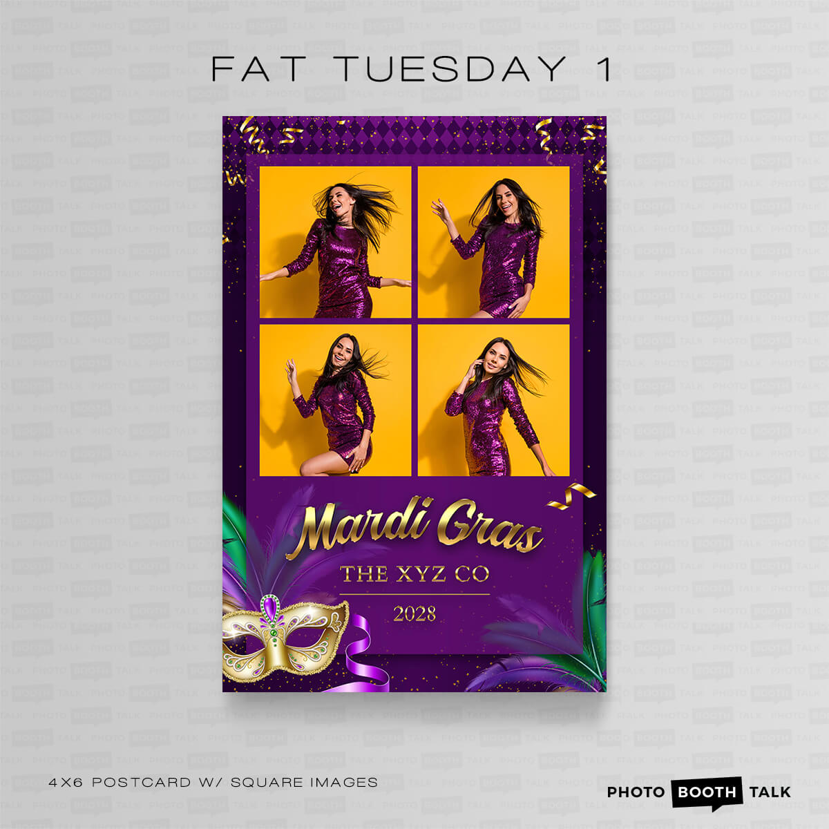 Fat Tuesday 1 – Square – Photoshop PSD Files | Photo Booth Talk