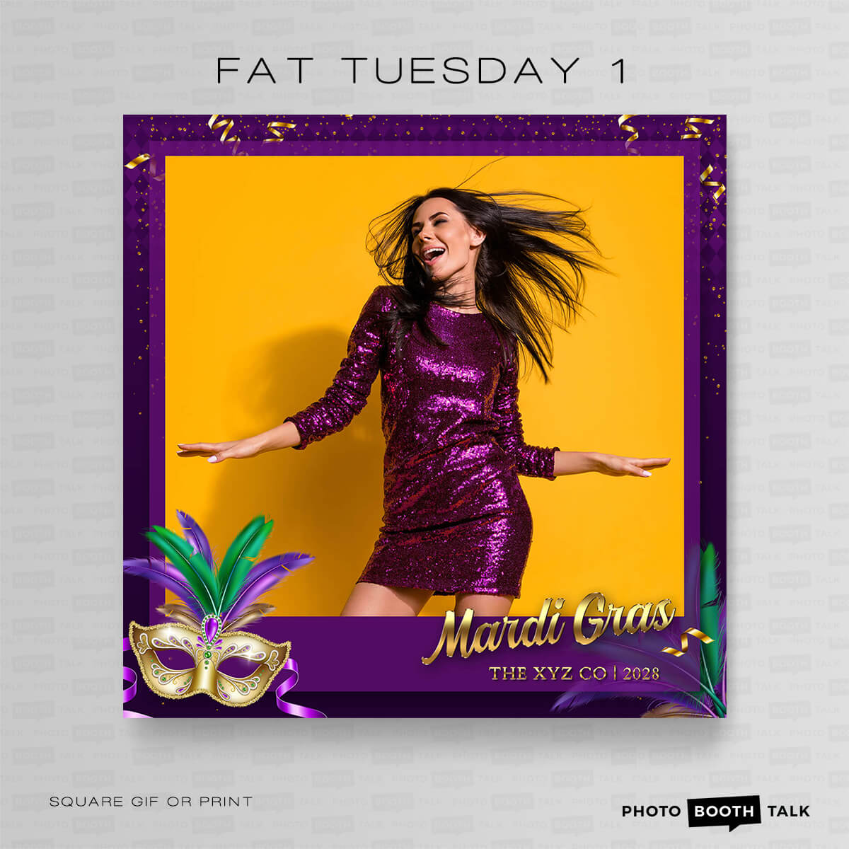 Fat Tuesday 1 – Square – Photoshop PSD Files | Photo Booth Talk