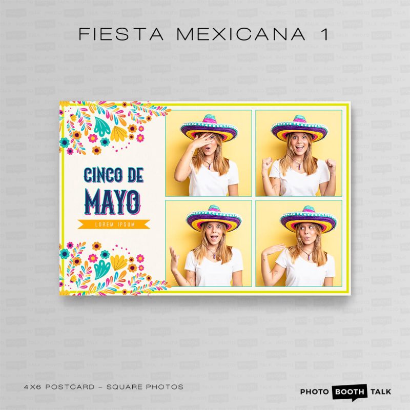 Fiesta Mexicana 1 – Square – For Canva | Photo Booth Talk