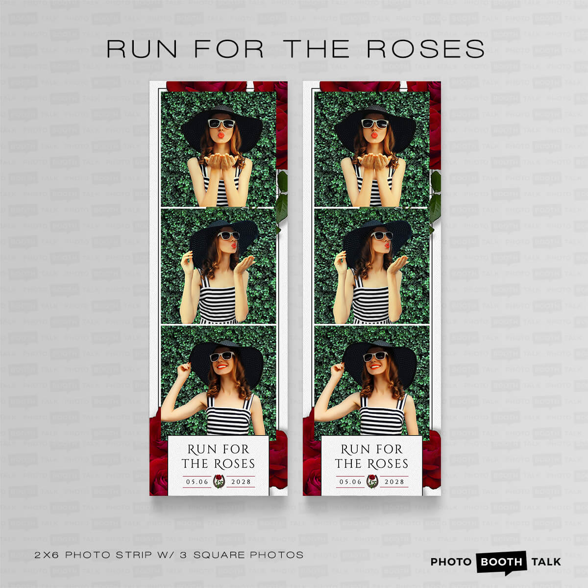 Run for the Roses 2 – Square – Photoshop PSD Files | Photo Booth Talk