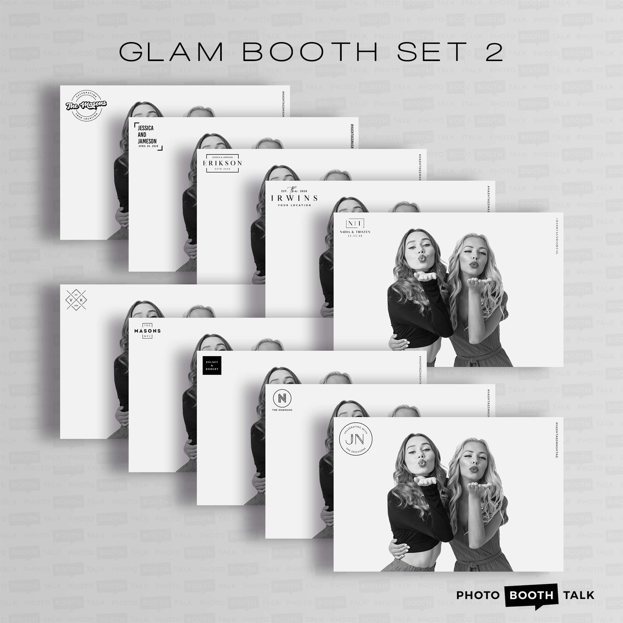 Glam Booth Set 2 – Photoshop PSD Files | Photo Booth Talk