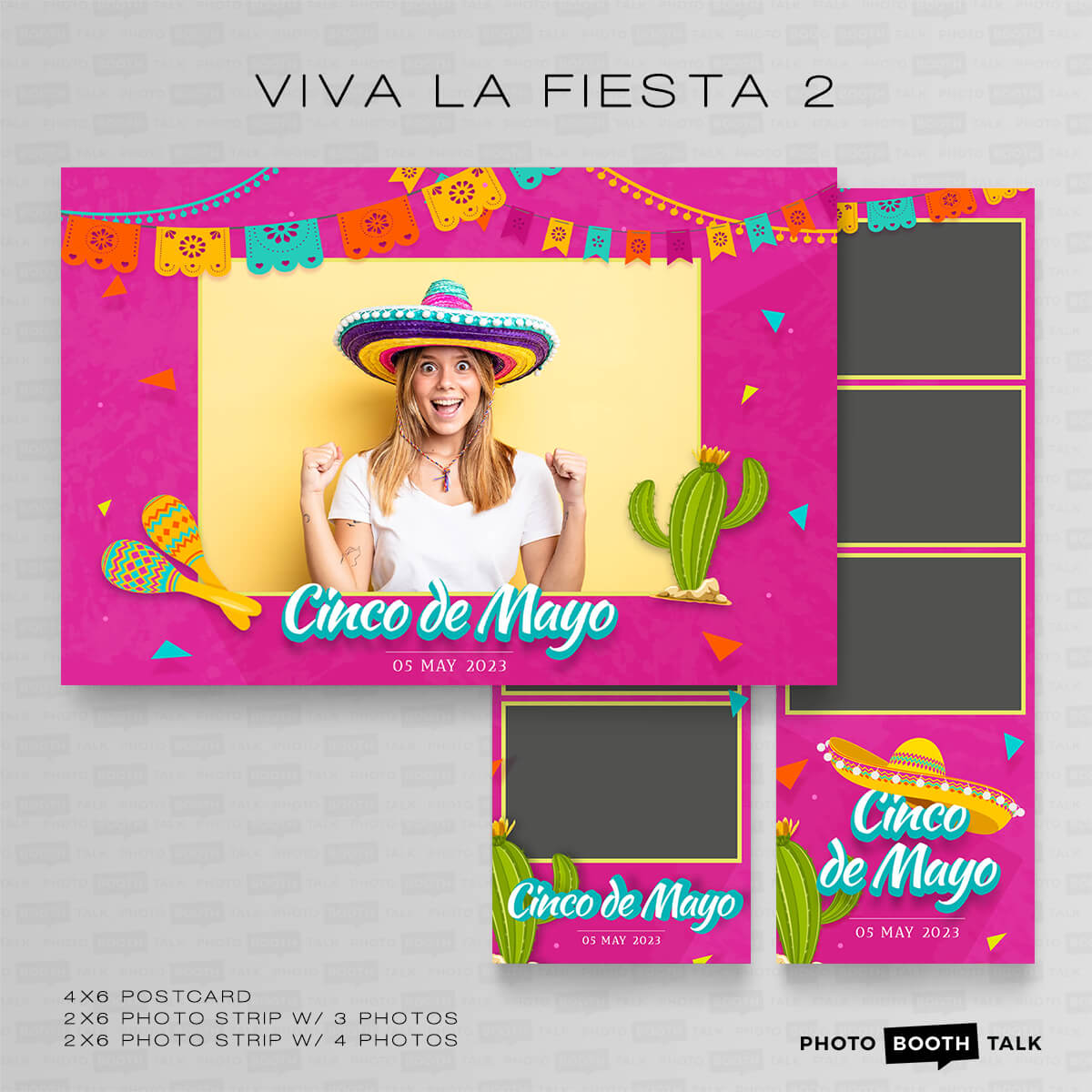 Viva La Fiesta 2 – For Canva | Photo Booth Talk