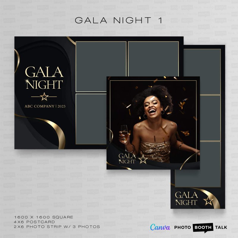 Gala Night 1 – Square – For Canva | Photo Booth Talk