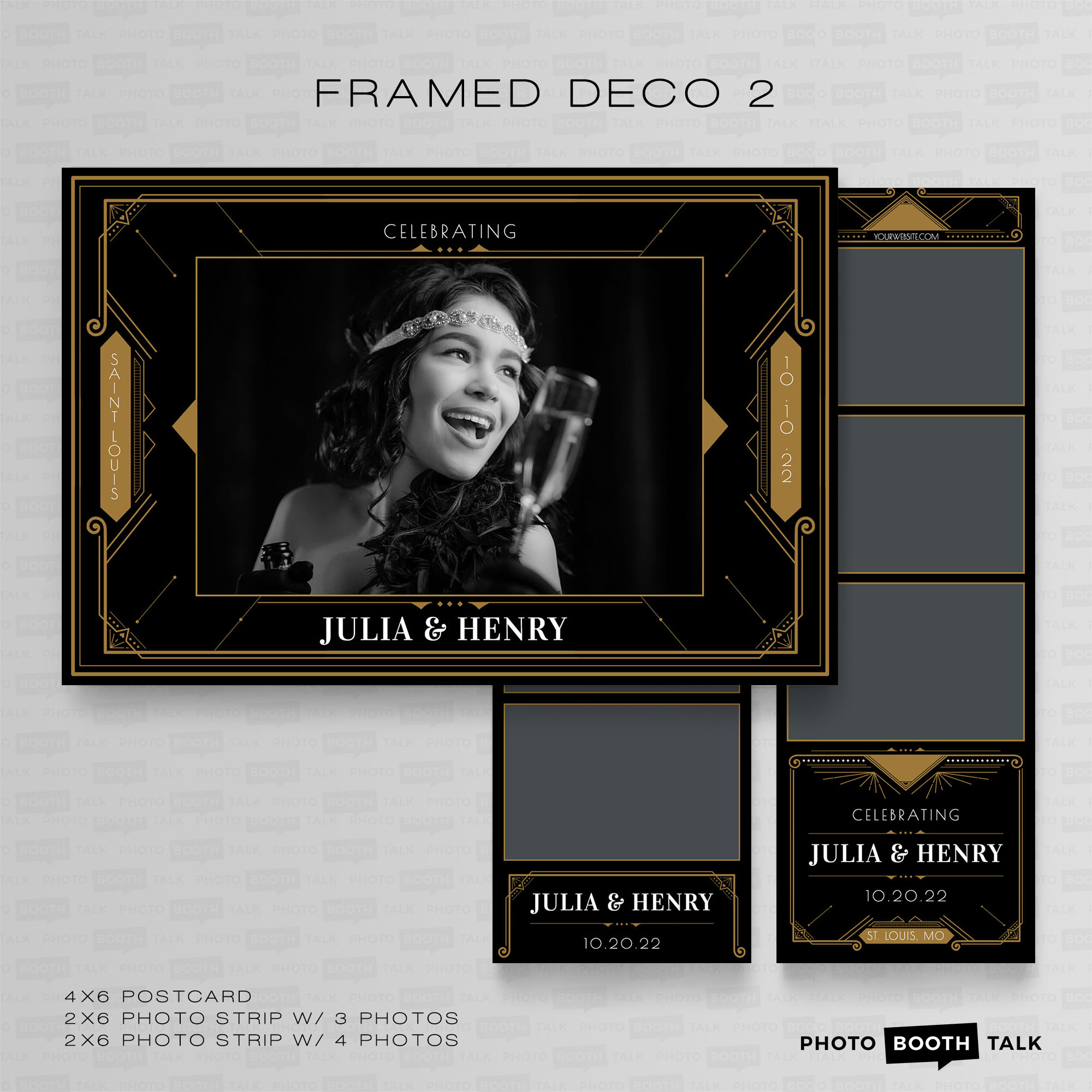 Framed Deco 2 – For Canva | Photo Booth Talk
