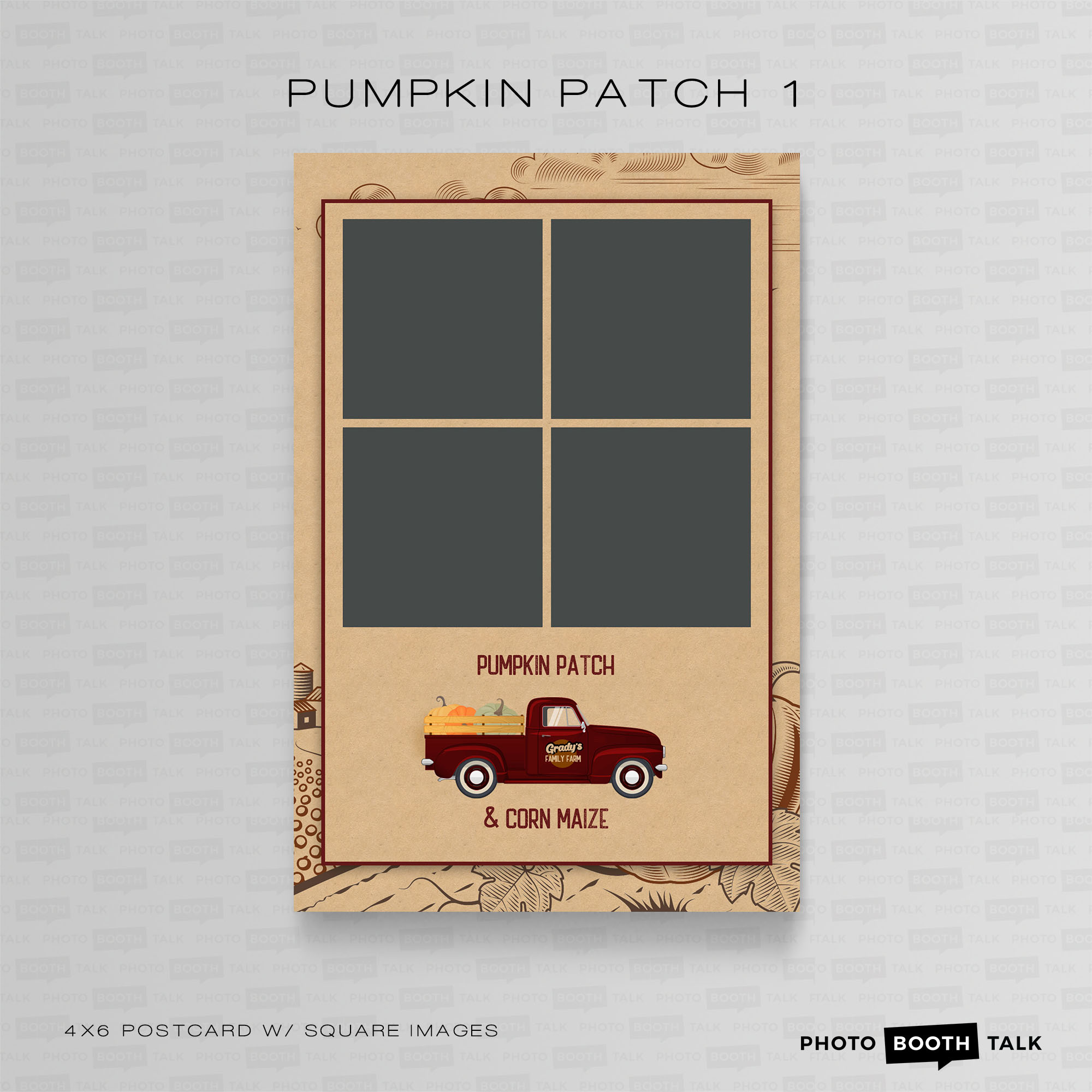 Pumpkin Patch 1 – Square – For Darkroom Booth | Photo Booth Talk