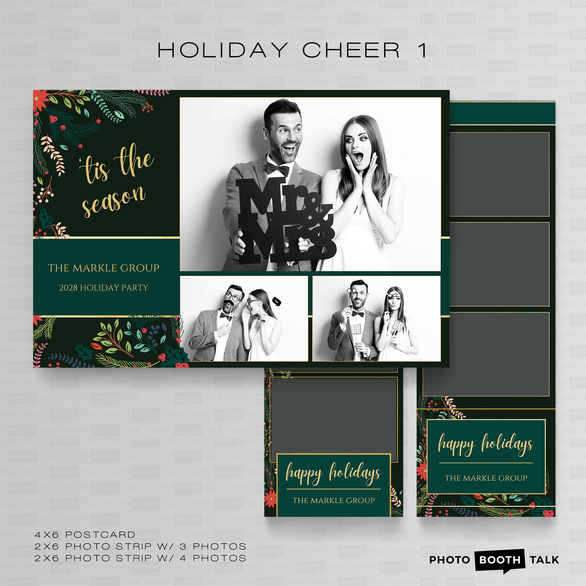 Holiday Cheer 1 – For Canva | Photo Booth Talk