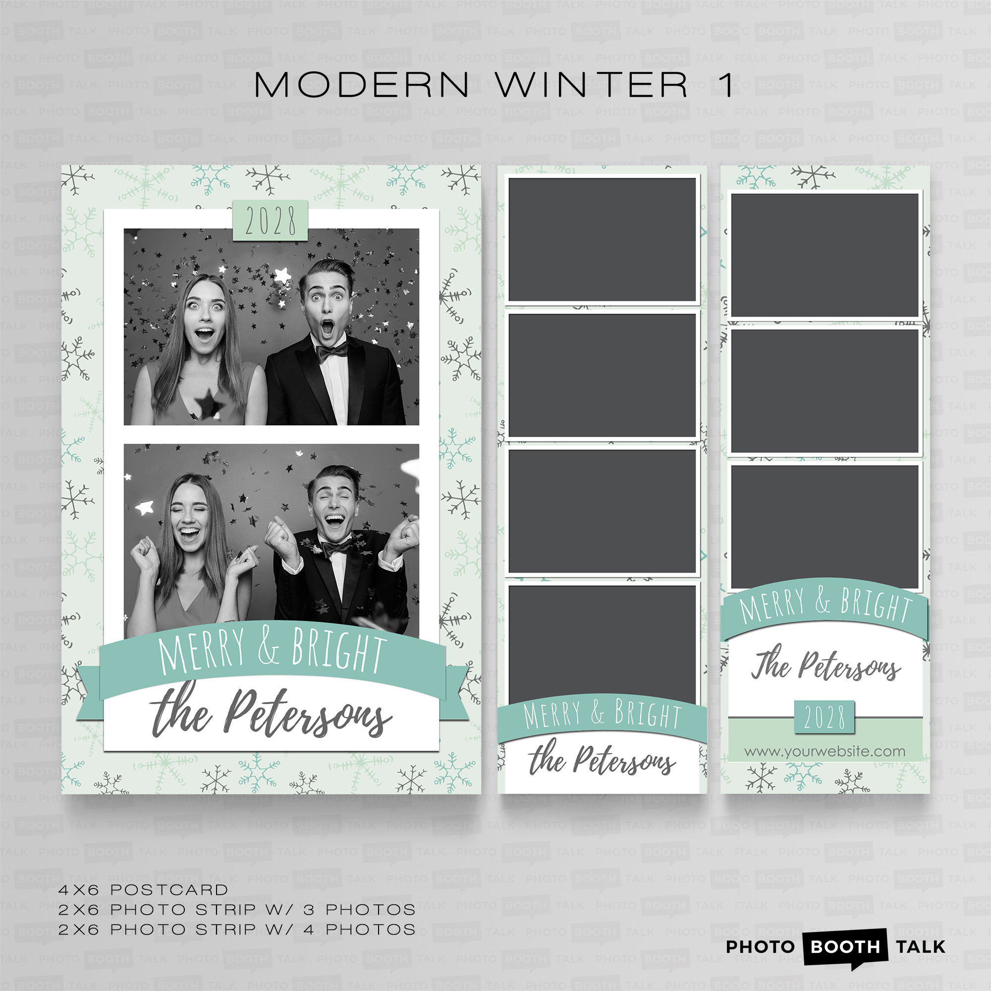 Modern Winter 1 – For Canva | Photo Booth Talk