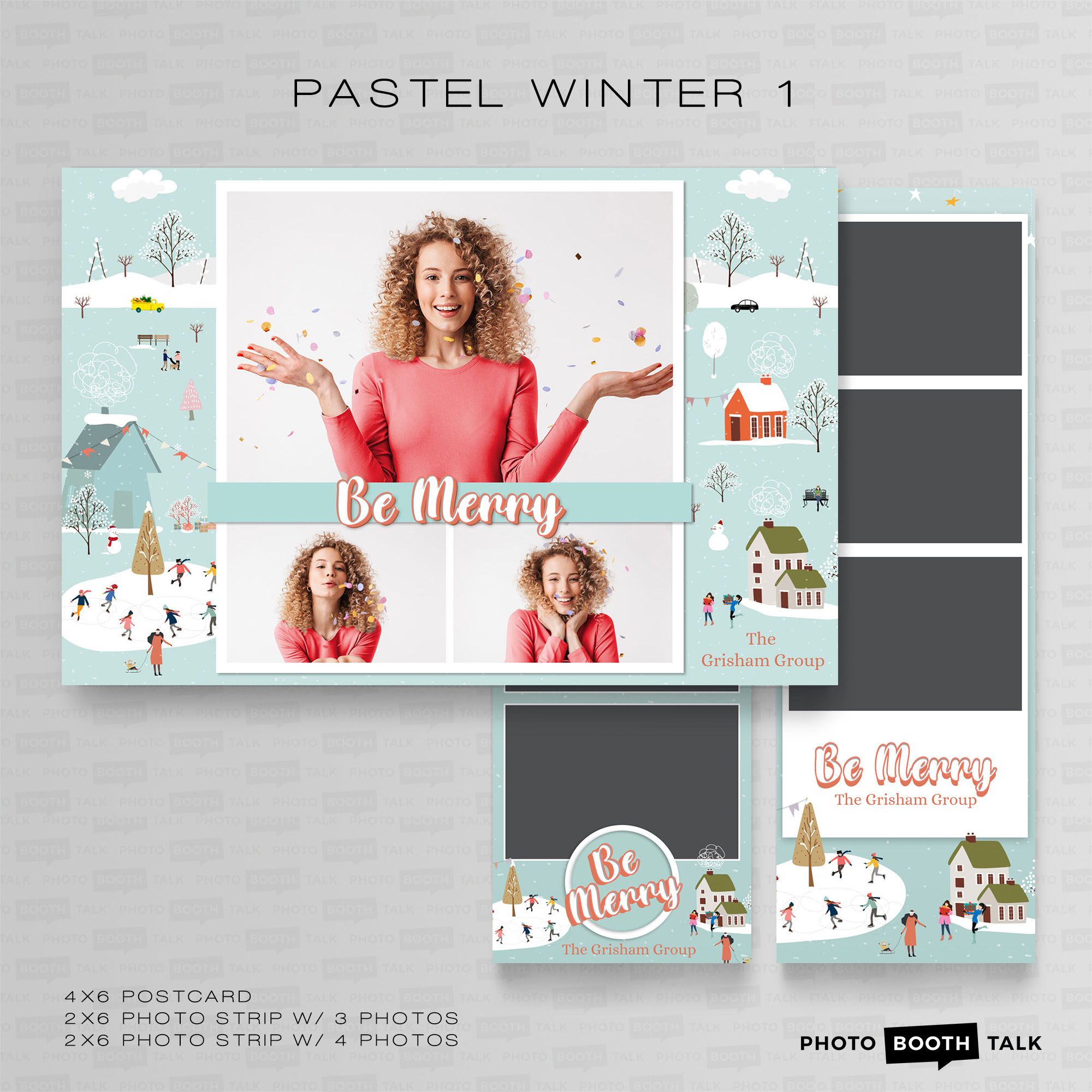 Pastel Winter 1 – For Canva | Photo Booth Talk
