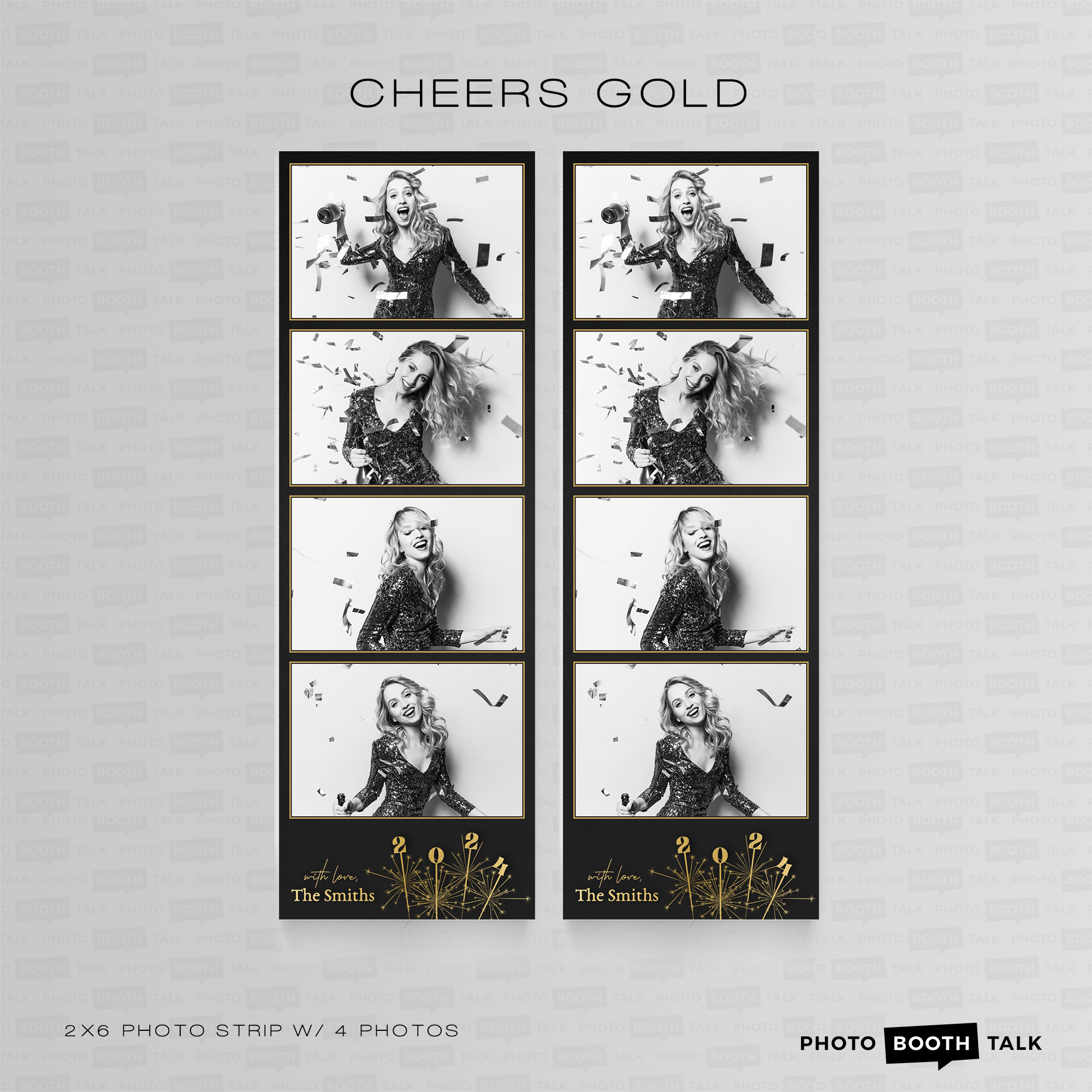 Cheers Gold 1 – For Canva | Photo Booth Talk
