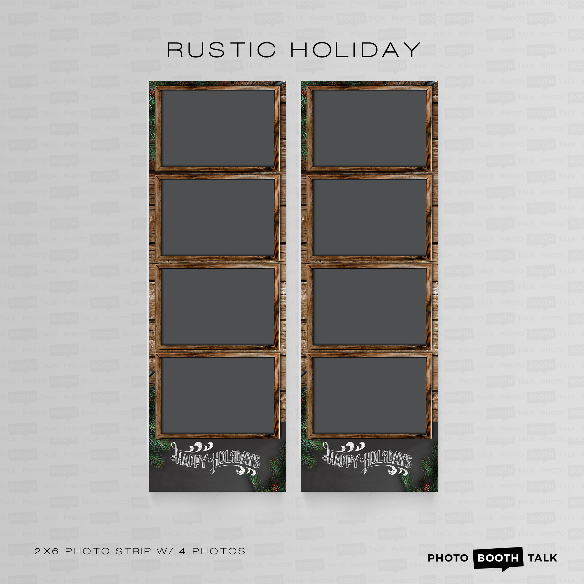 Rustic Holiday 2 – Photoshop PSD Files | Photo Booth Talk