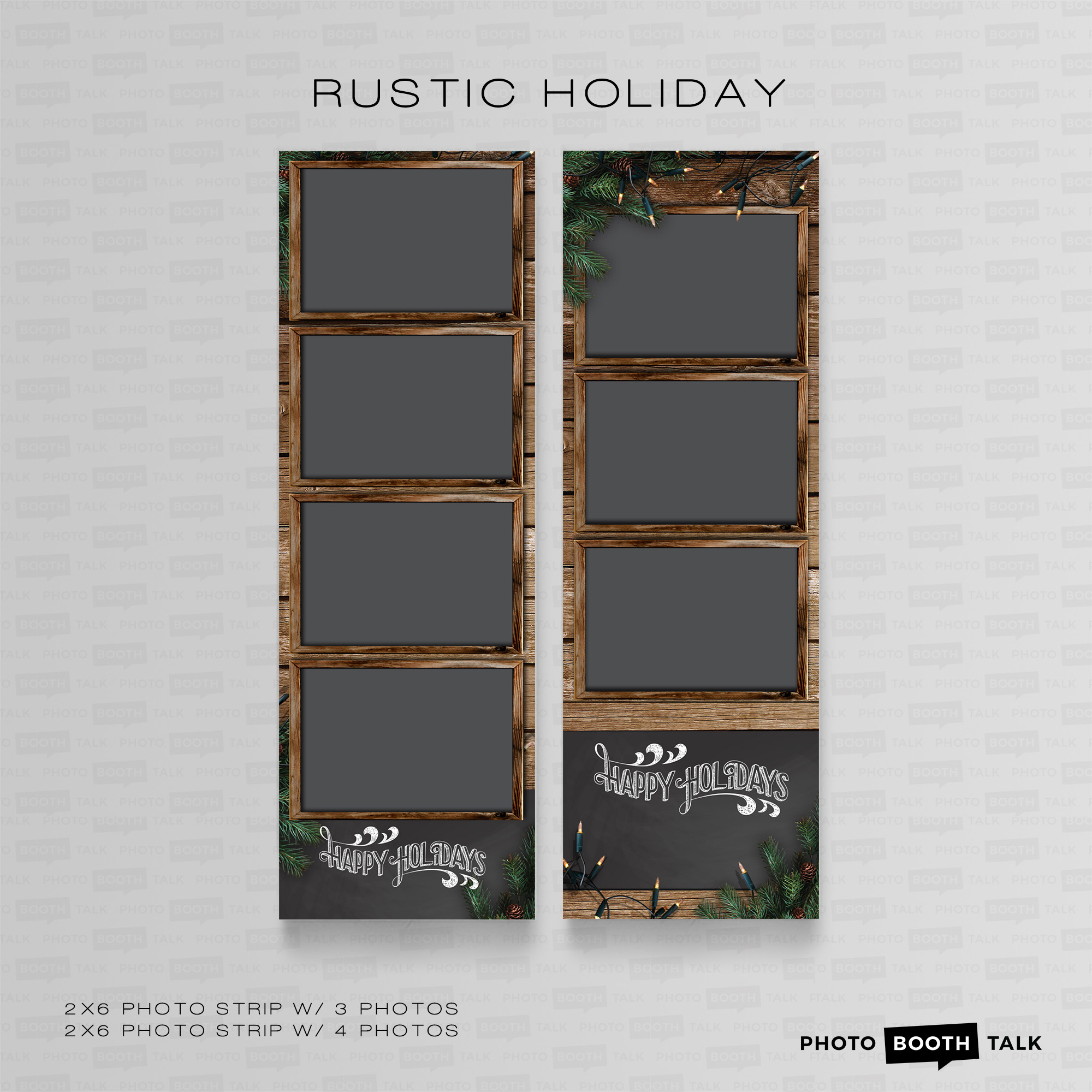 Rustic Holiday 2 – Photoshop PSD Files | Photo Booth Talk