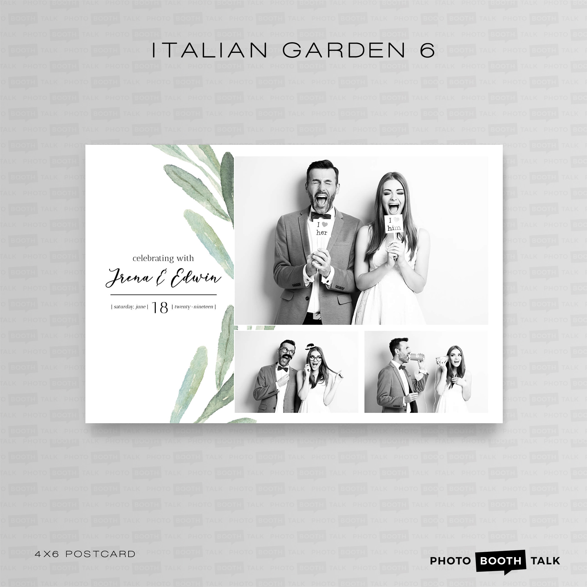Italian Garden 6 – For Canva | Photo Booth Talk