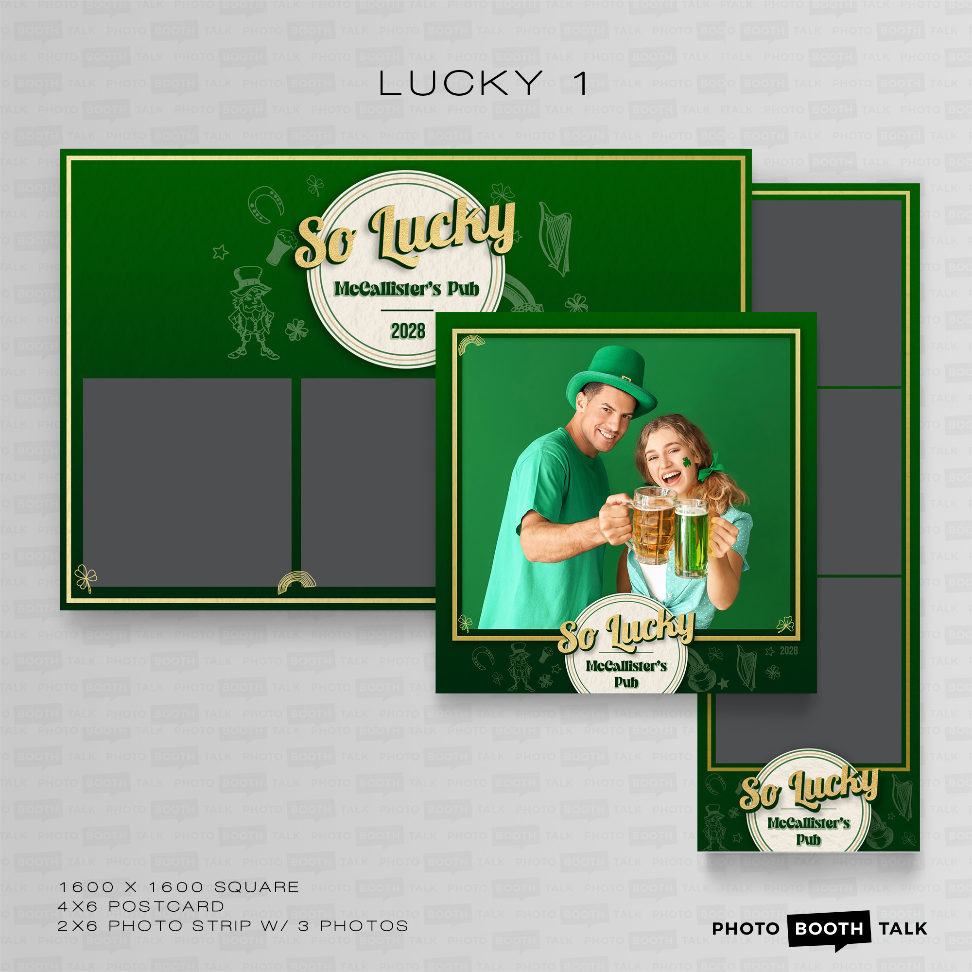Lucky 1 – Square – For Canva | Photo Booth Talk