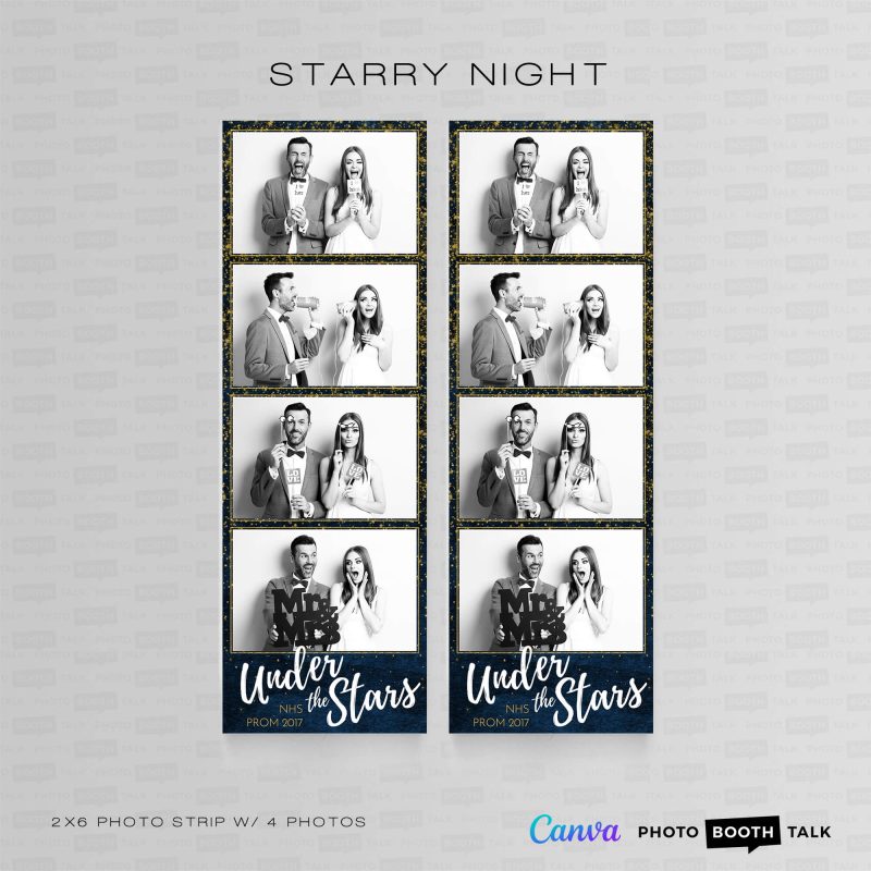 Starry Night – For Canva | Photo Booth Talk