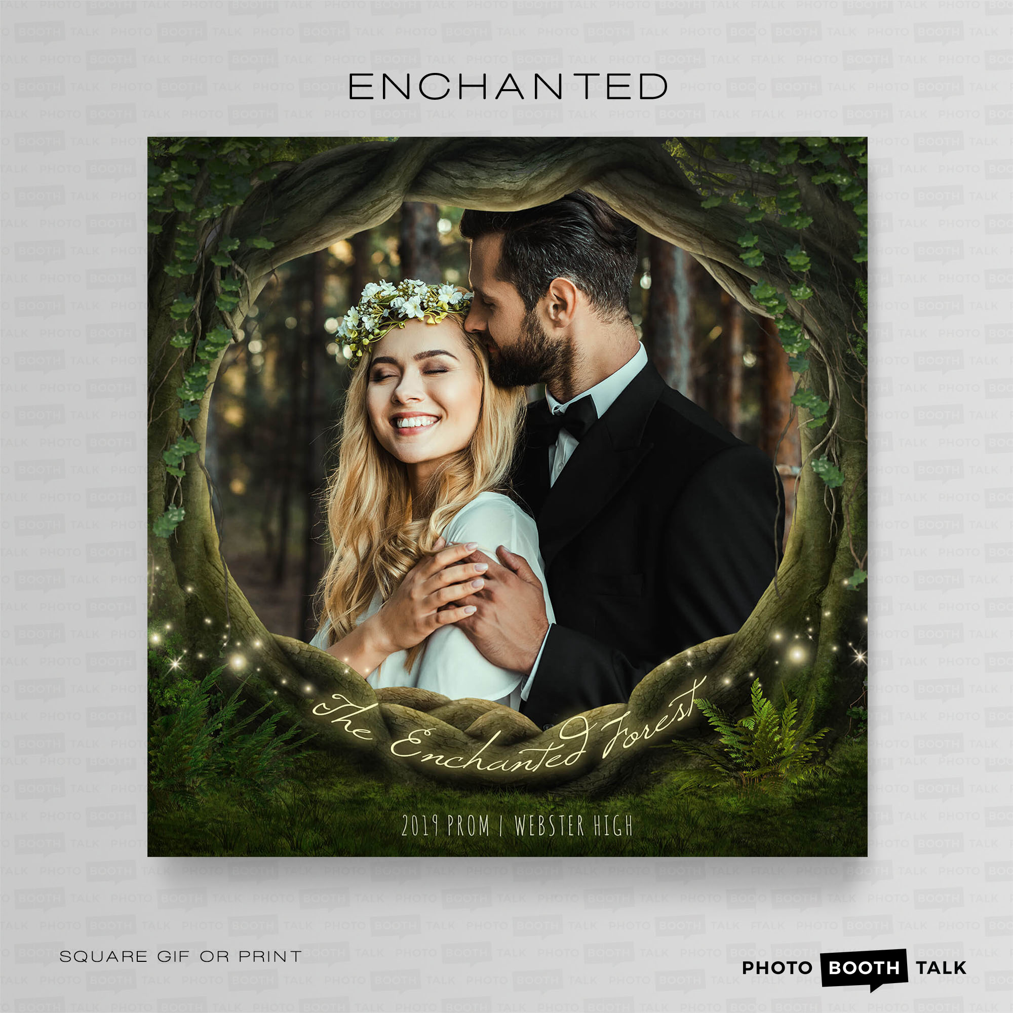 Enchanted – Square – For Canva | Photo Booth Talk