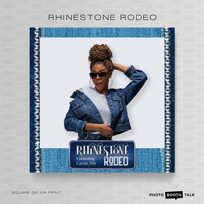 Rhinestone Rodeo 2 – Square – Photoshop PSD Files | Photo Booth Talk