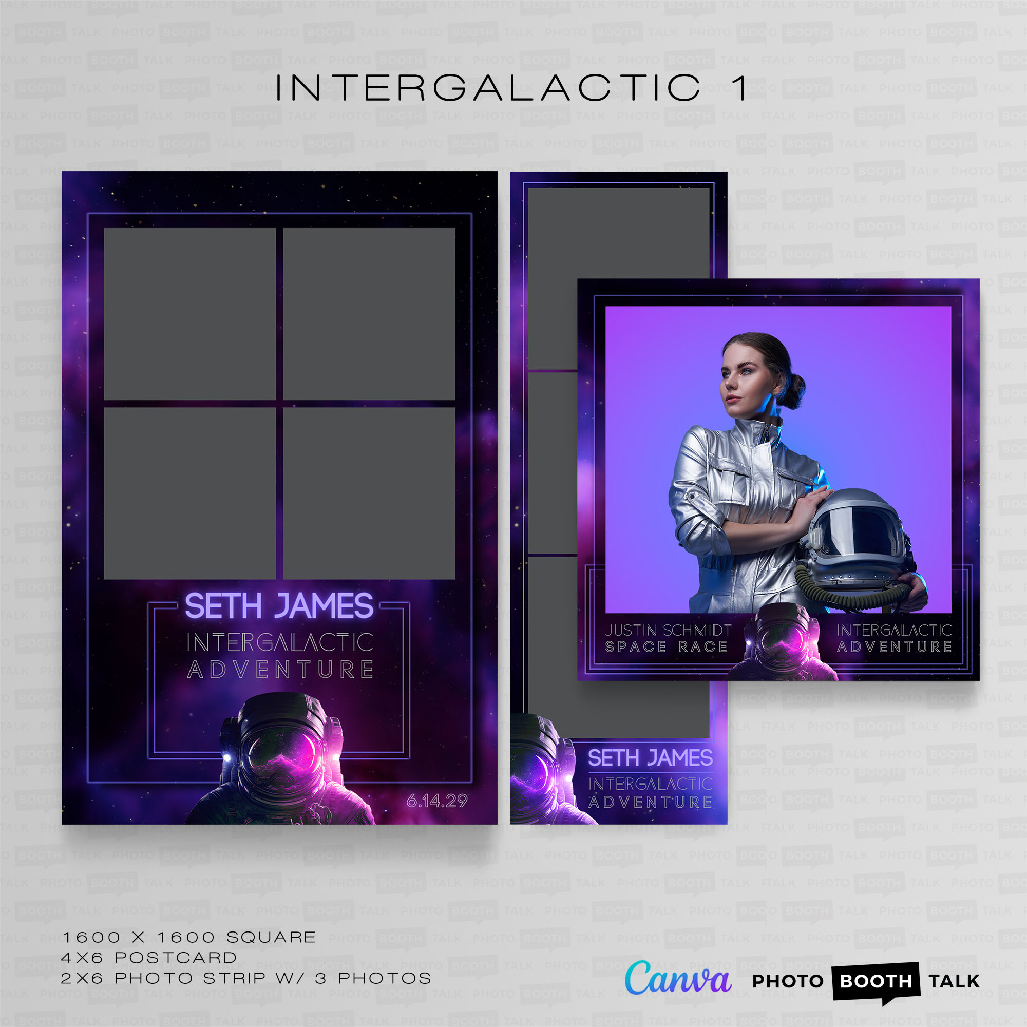 Intergalactic 1 – Square – For Canva | Photo Booth Talk