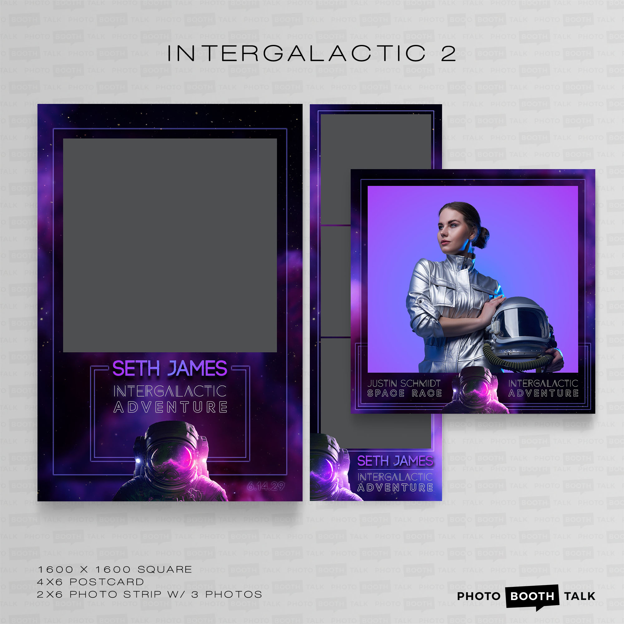 Intergalactic 2 – Square – Photoshop PSD Files | Photo Booth Talk