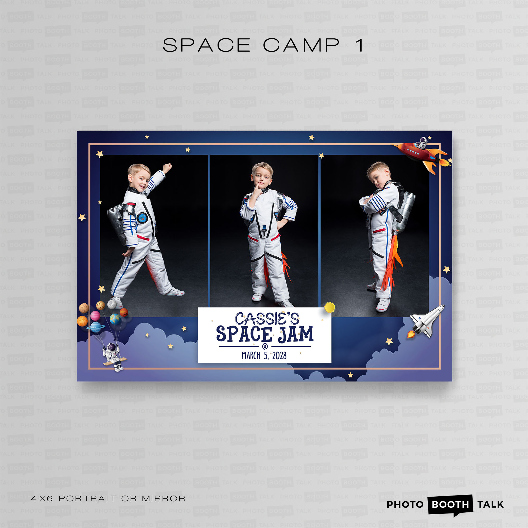 Space Camp 1 – Portrait Mirror – Photoshop PSD Files | Photo Booth Talk