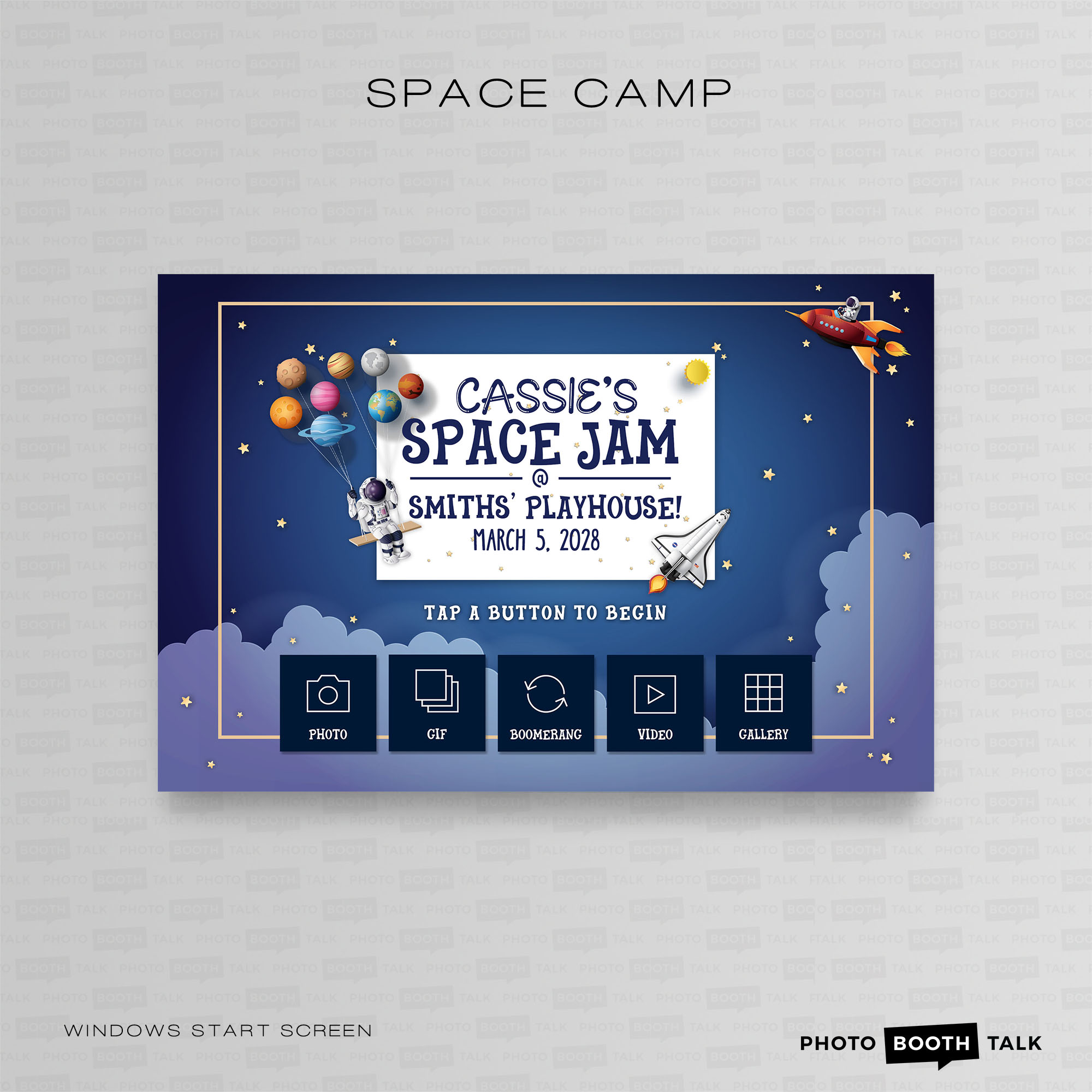 Space Camp – PC Welcome Screen | Photo Booth Talk