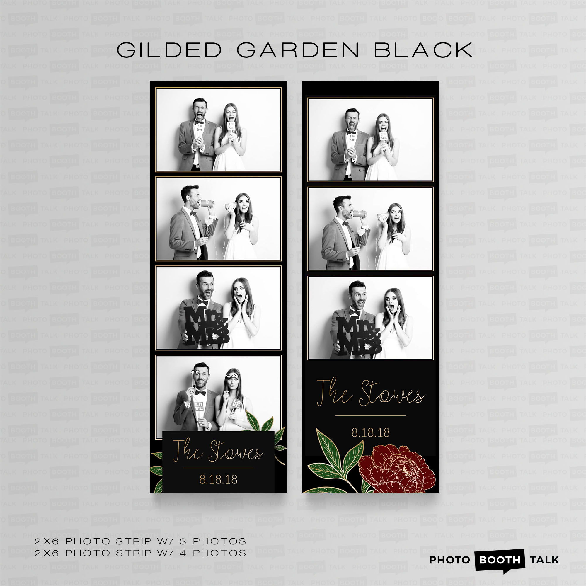 Gilded Garden Black 1 – For Canva | Photo Booth Talk