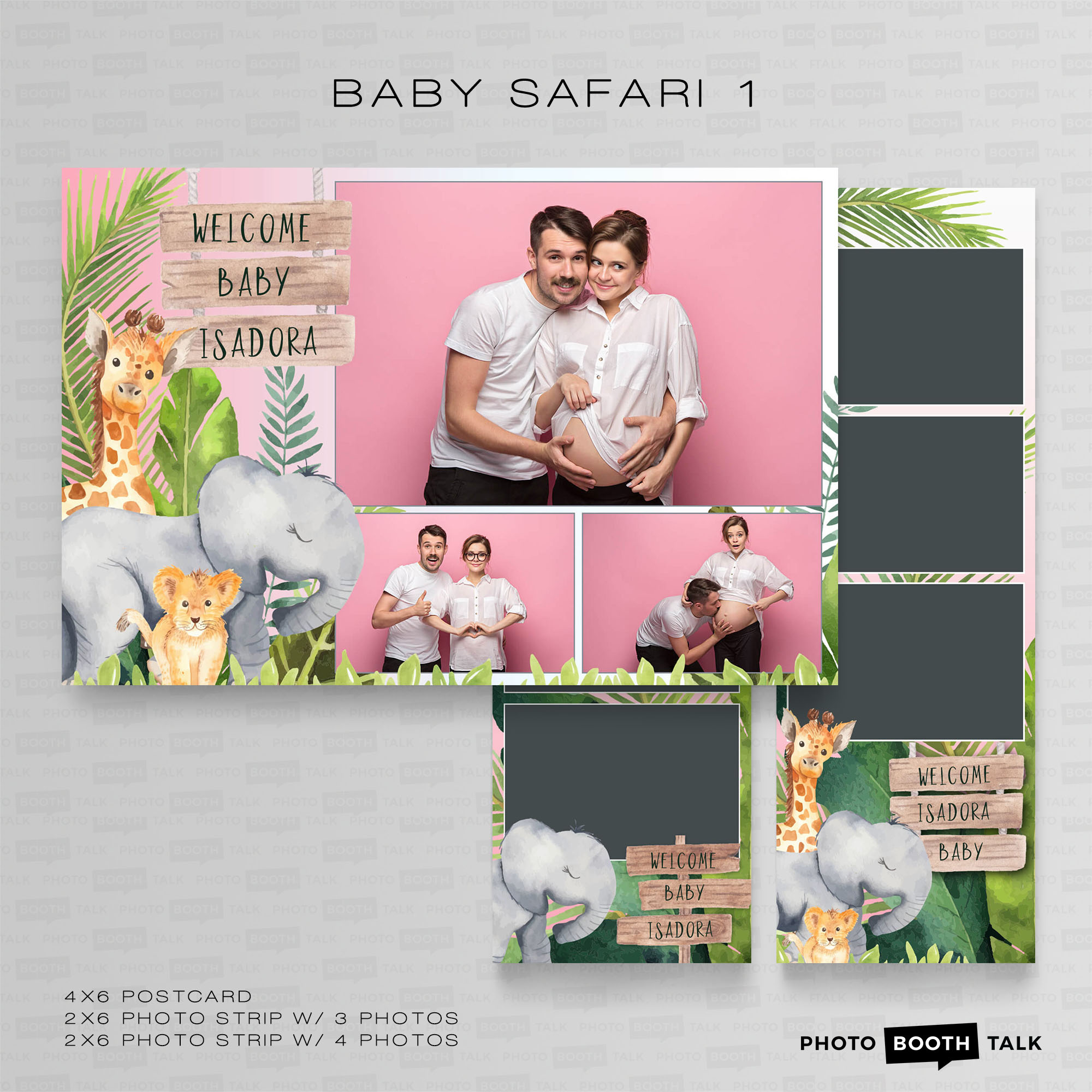 Baby Safari 1 – For Canva | Photo Booth Talk