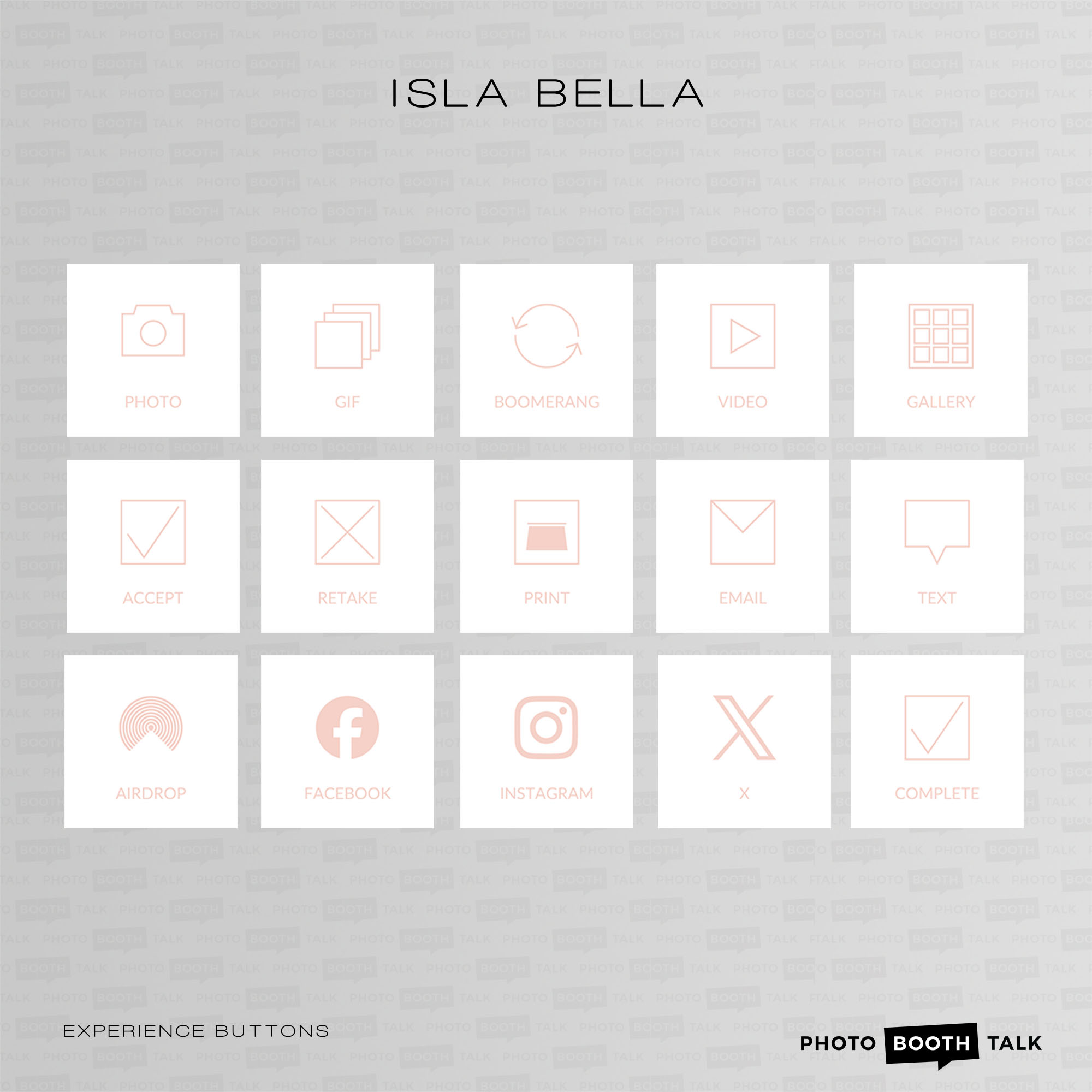Isla Bella – Windows Welcome Screen & Buttons for Canva | Photo Booth Talk