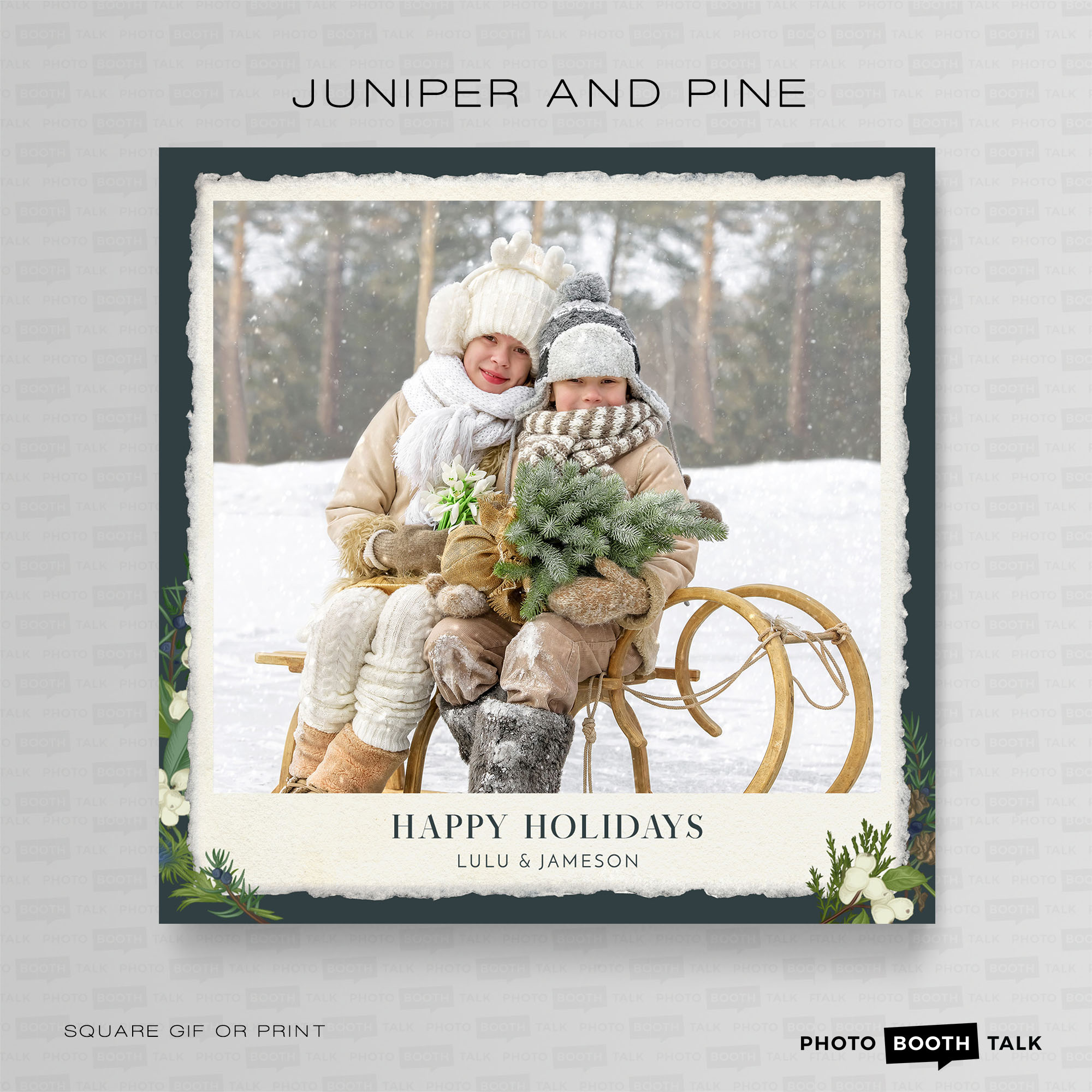Juniper and Pine 2 – Square – Photoshop PSD Files | Photo Booth Talk