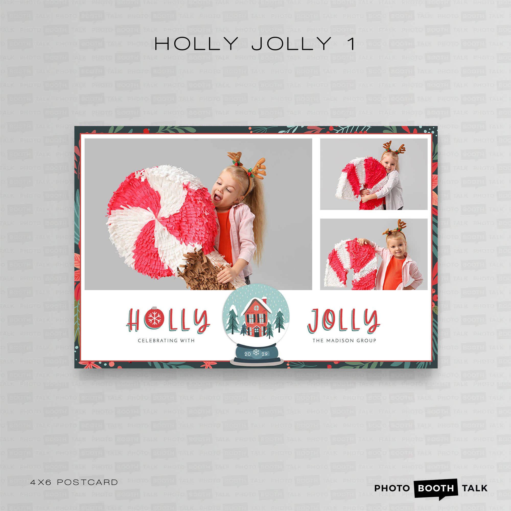 Holly Jolly 1 – For Canva | Photo Booth Talk