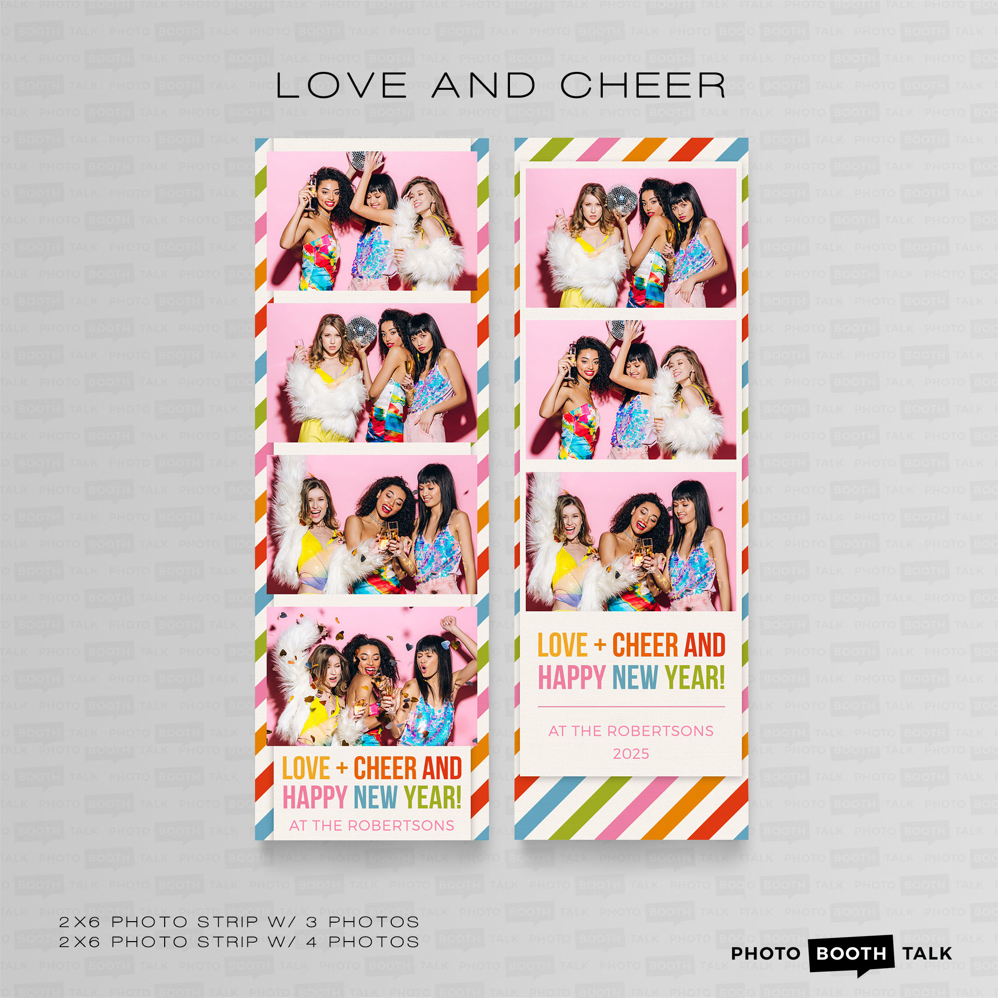 Love and Cheer 1 – For Canva | Photo Booth Talk