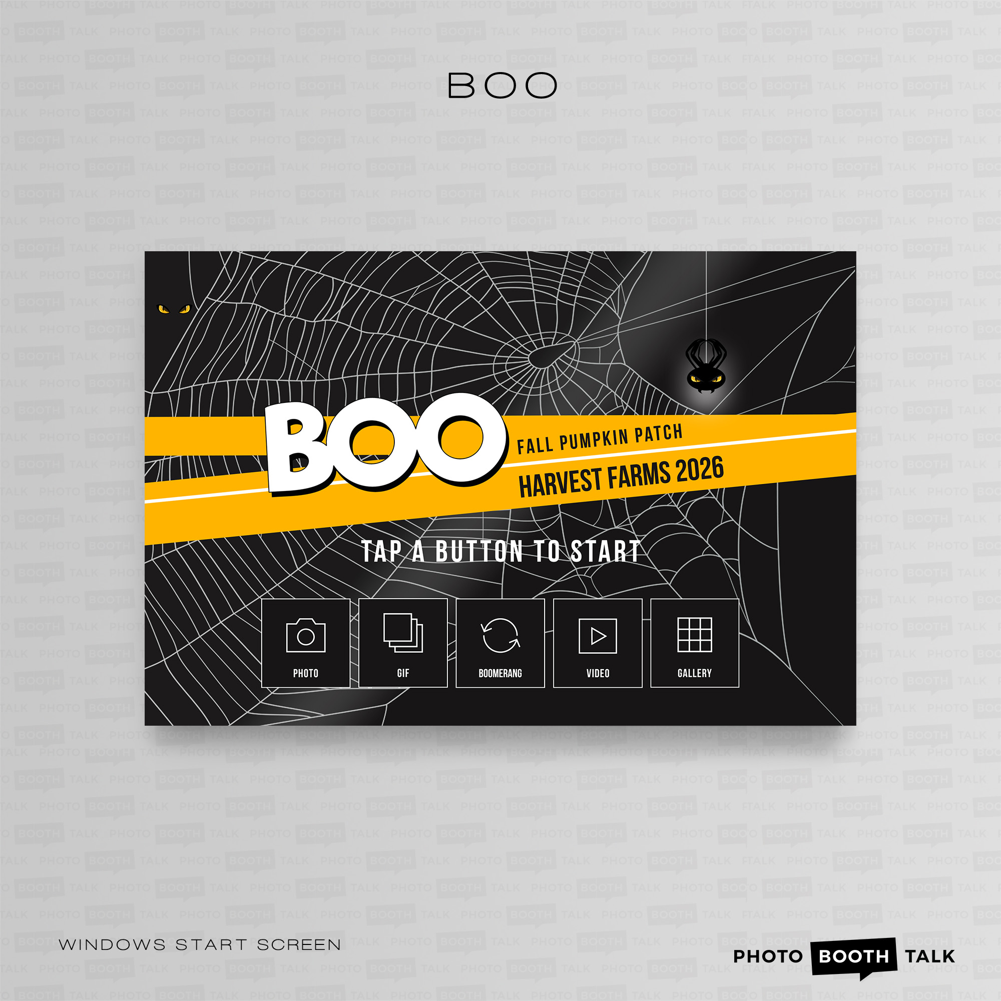 Boo – PC Welcome Screen | Photo Booth Talk