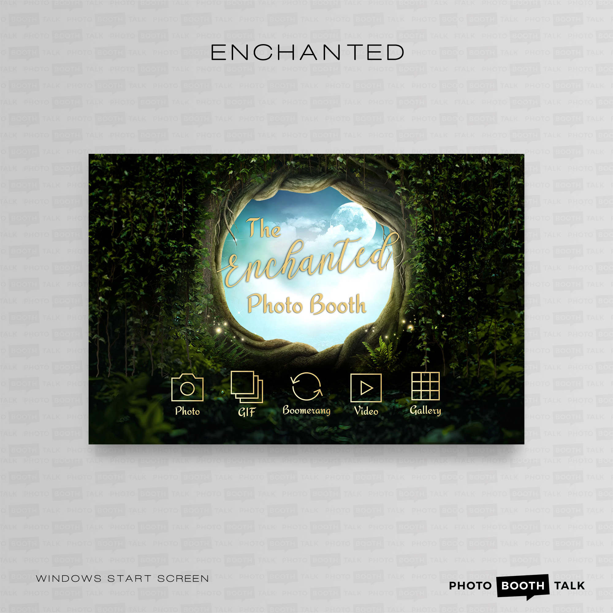 Enchanted – PC Welcome Screen for Canva | Photo Booth Talk