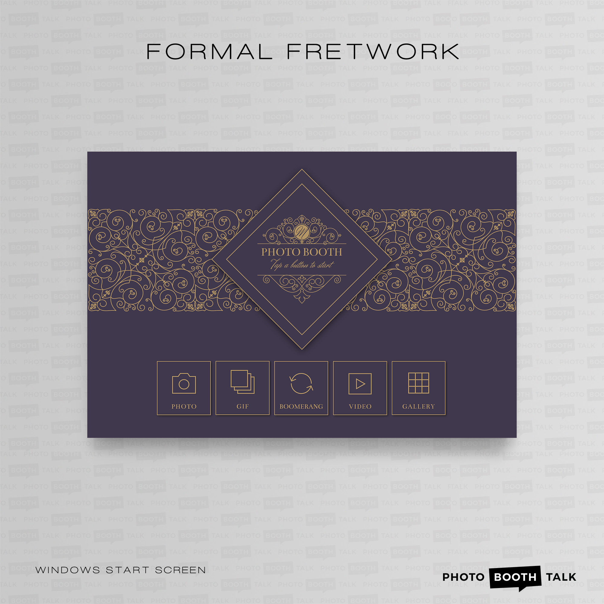 Formal Fretwork – PC Welcome Screen | Photo Booth Talk