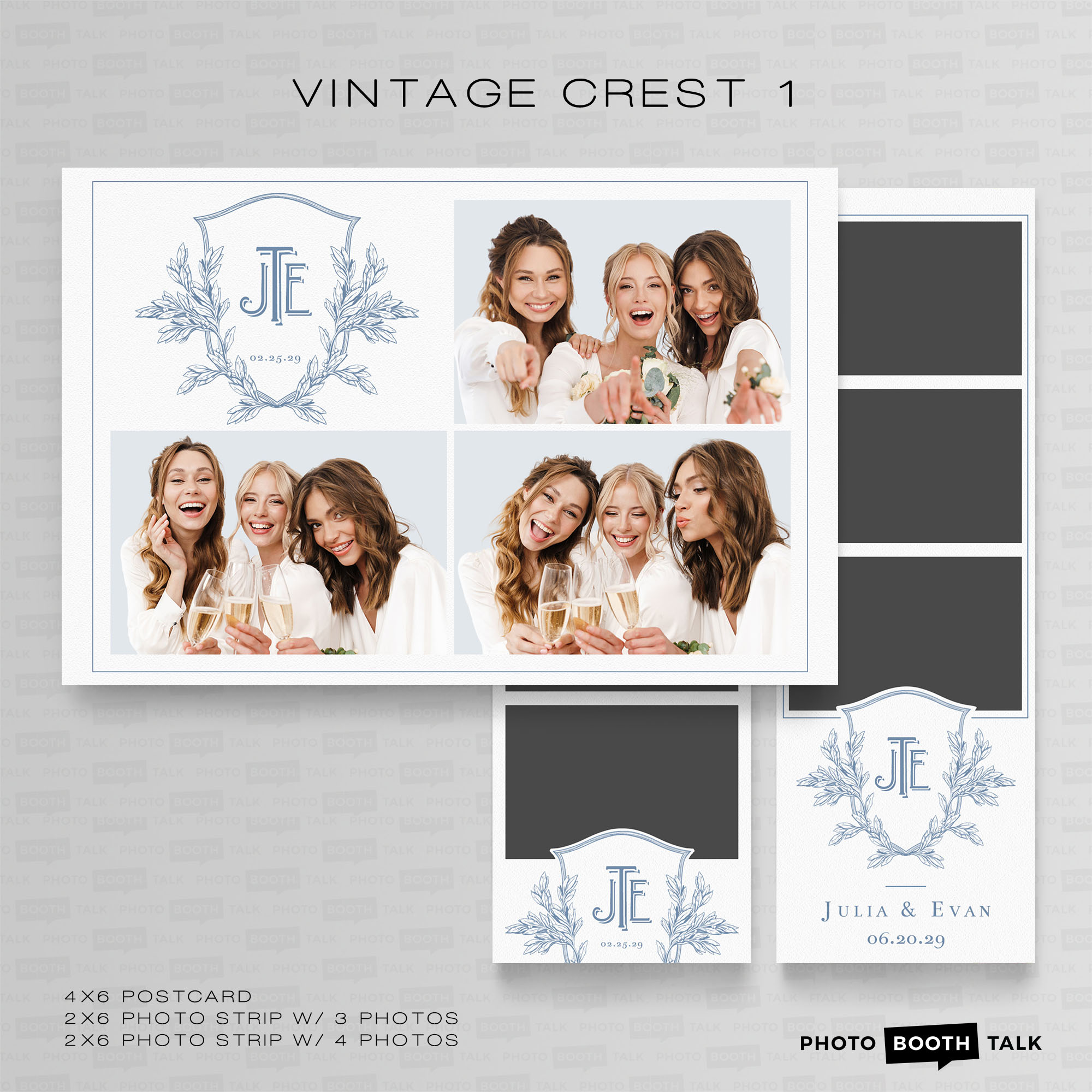 Vintage Crest 1 – Photoshop PSD Files | Photo Booth Talk