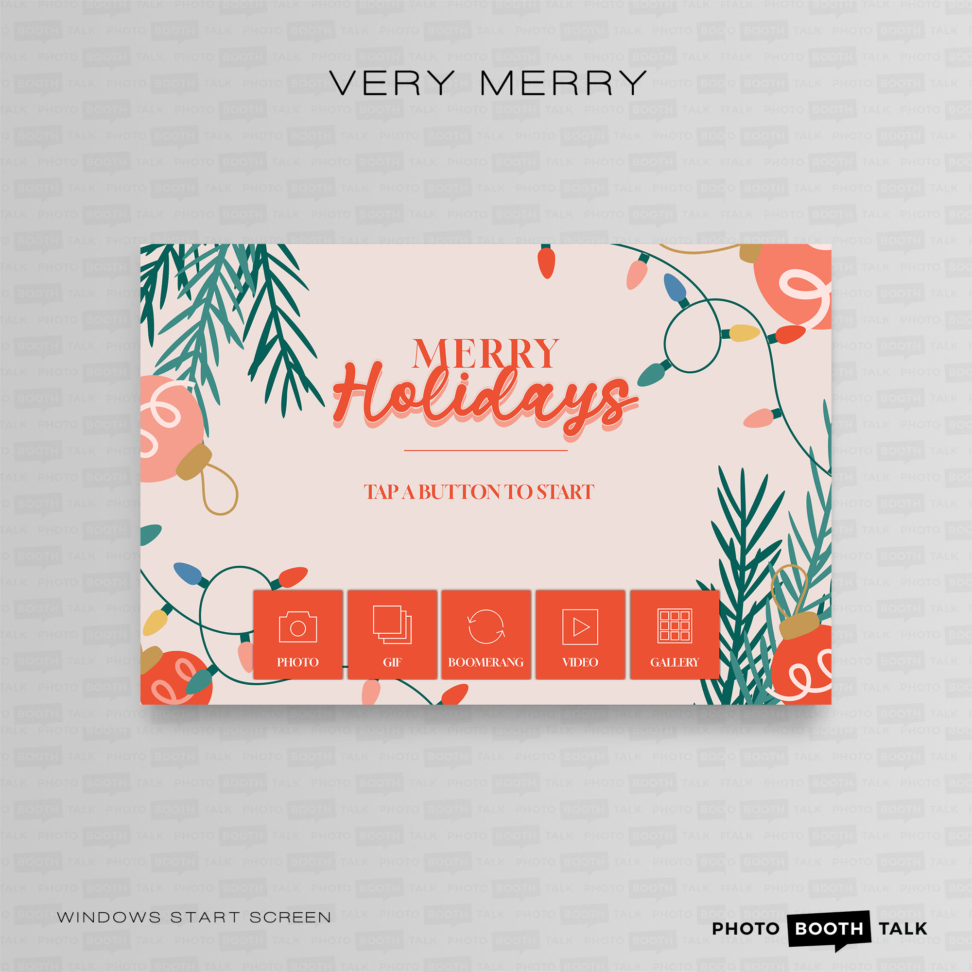 Very Merry – PC Welcome Screen for Canva | Photo Booth Talk